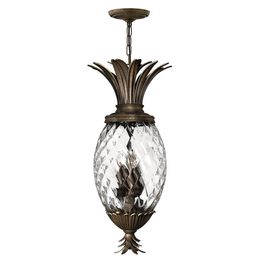 Elstead Plantation Hängeleuchte E14 4-fach Perle Bronze