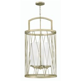Elstead Nest Kronleuchter E27 4-fach 107cm Blattsilber