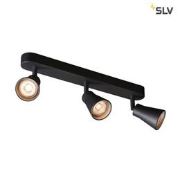 SLV 1000892 AVO CW Triple Indoor Wand- und Deckenaufbauleuchte QPAR51 schwarz max. 50W