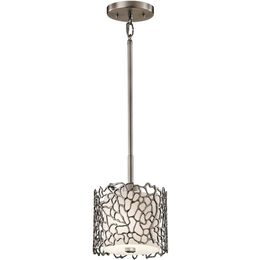 Elstead Silver Coral Hängeleuchte E27 15cm Klassisches Zinn