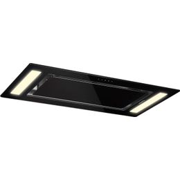 Klarstein Dunstabzugshaube, Leiser Dunstabzug, Dunstabzugshaube Unterbau, Dunstabzugshaube mit Filter, Dunstabzugshaube Einbau, Abzugshaube 90cm, 230W, 620 m³/h, Abluft/Umluft Dunstabzugshaube Schwarz