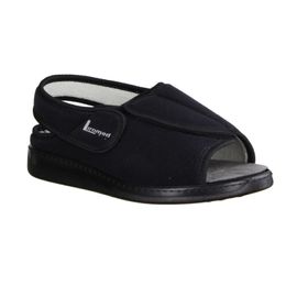 Liromed 475-Z1 Verbandsandale, Uni, Textil, Schwarz, NEU - Haus - hüttenschuhe Damen Hausschuhe, Schwarz
