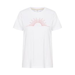 Saint Tropez T-Shirt 'KanvaSZ' Damen Gr&ouml;&szlig;e XXL koralle / wei&szlig;