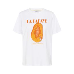 Saint Tropez T-Shirt 'HardaSZ' Damen Gr&ouml;&szlig;e XXL orange / dunkelorange / wei&szlig;