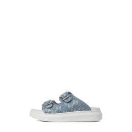 K by KARL LAGERFELD Karl Lagerfeld Pantolette 'Kapri' Damen Gr&ouml;&szlig;e 40 blue denim / silber