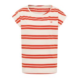 Mustang T-Shirt 'Lesley' Damen Gr&ouml;&szlig;e S cranberry / wei&szlig;