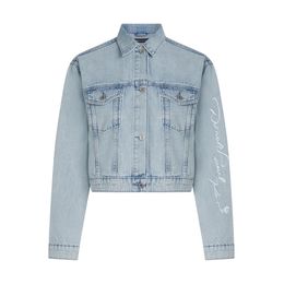 K by KARL LAGERFELD Karl Lagerfeld Between-Season Jacket 'Disney X' female size XS Light blue / Yellow / Black / White
