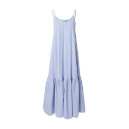 United Colors Of Benetton Kleid Damen Gr&ouml;&szlig;e 32 opal / wei&szlig; Sommerkleid
