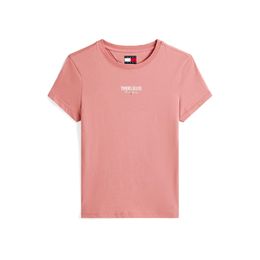 Tommy Jeans T-Shirt 'ESSENTIAL' Damen Gr&ouml;&szlig;e 6XL rosa / wei&szlig;