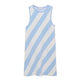 Mango Kleid 'RALLADO' Damen Gr&ouml;&szlig;e S hellblau / wei&szlig;