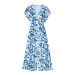 Garcia Kleid 'Garcia' Damen Gr&ouml;&szlig;e 42 blau / cyanblau / pastellblau / offwhite Winterkleid