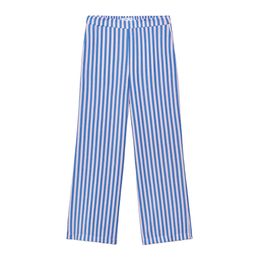 Mango Hose 'MYKONOS' Damen Gr&ouml;&szlig;e 34 azur / wei&szlig;