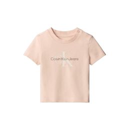 Calvin Klein Jeans T-Shirt Jungen Gr&ouml;&szlig;e 80 beige / anthrazit / puder