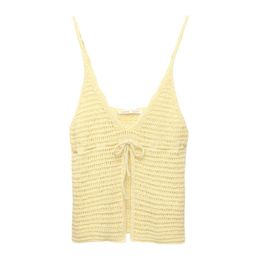 Pull&Bear Pull&bear Stricktop Damen Gr&ouml;&szlig;e XS pastellgelb