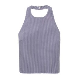 Pull&Bear Pull&bear Top Damen Gr&ouml;&szlig;e XL saphir / wei&szlig;
