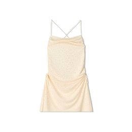 Bershka Kleid Damen Gr&ouml;&szlig;e 36 ecru Sommerkleid