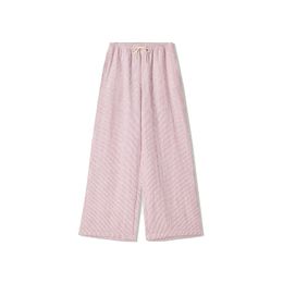 Bershka Hose Damen Gr&ouml;&szlig;e 34 grenadine / wei&szlig;