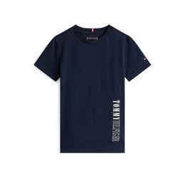 Tommy Hilfiger T-Shirt Jungen Gr&ouml;&szlig;e 80 blau / wei&szlig;