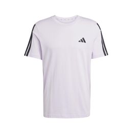 adidas Sportswear Funktionsshirt Herren Gr&ouml;&szlig;e L lavendel / schwarz