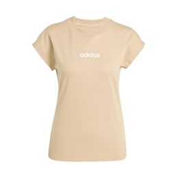adidas Sportswear Funktionsshirt 'Essentials' Damen Gr&ouml;&szlig;e XS camel / wei&szlig;