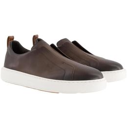 Santoni Low-Top Sneaker - Victory Sneaker - Gr. UK_10_5 - in Braun - f&uuml;r Damen