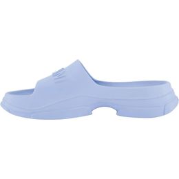 Ganni Slipper & Pantoletten - Dames Buckle Two-Strap Slipper Blauw - Gr. 37 (EU) - in Blau - f&uuml;r Damen