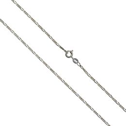 Vivance Collierkettchen »925/- Sterling Silber Figarokette« weiß 40 cm Klassisches Collier aus 925/- Sterling Silber