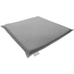 Sitzauflage Apelt, B:38cm H:2cm, grau, Baumwolle, Polyester, Polsterauflagen, "3800"