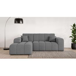 Ecksofa Inosign, B:248cm H:83,5cm T:165,5cm, grau, 94% Polyester, 6% Nylon, Wohnzimmer, Sofas, "CASSY L-Form, Schlafsofa mit Bettkasten, Maße B/T/H: