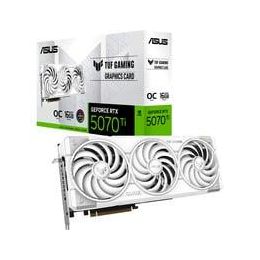 ASUS GeForce RTX 5070 Ti TUF GAMING OC WHITE Edition, Grafikkarte wei&szlig;, DLSS 4, 3x DisplayPort, 2x HDMI 2.1
