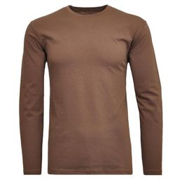 Ragman Langarmshirt Braun-847 XL XL 100% Baumwolle