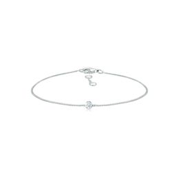 Elli DIAMONDS Damen Armband "Diamanten Weiß Brillantschliff (0.06 ct) 925 Sterling Silber", 16cm,mit Diamanten, Silber 925 (Sterlingsilber), silber,