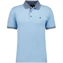Ragman Poloshirt Hellblau-723 M M 2-Knopfleiste