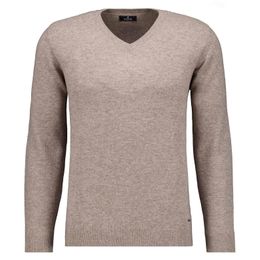 Ragman Herren Rundhalspullover, braun, Gr. XXXL, 90% Wolle 10% Cashmere, Pullover