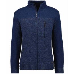 Ragman Collegejacke Marineblau S4648 S4648 Strickjacke mit Fleecefutter