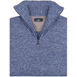 Ragman Troyer Blau-Melange-172 54 54 Tweed-Strick