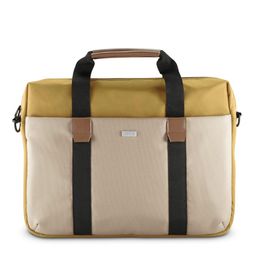 Hama Laptoptasche "Nachhaltige Notebooktasche für 34-36 cm (13,3 -14,1 Zoll), Trolleyband", B/H/T: 39cm x 31cm x 5cm, gelb, Taschen, Recyceltes