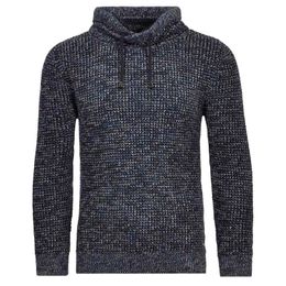 Ragman Longpullover Blau-Melange-171 XLT XLT Fancy-Kragen