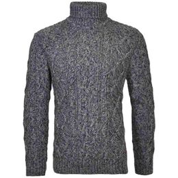 Ragman Rollkragenpullover Grau-Blau gemustert-186 56 56 Pullover