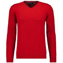 Ragman V-Ausschnitt-Pullover Erdbeere-665 54 54 Baumwolle-Kaschmir-Mix