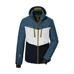 Killtec Skijacke »KSW 45 MN SKI JCKT« Trendige, wasserdichte Skijacke mit abnehmbarer Kapuze und Schneefang stahlblau XL XL Herren Skijacke in...