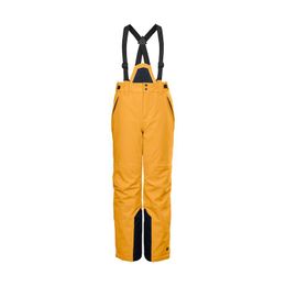 Killtec Skihose &raquo;KSW 79 BYS SKI PNTS&laquo; Wasserdichte, atmungsaktive Skihose mit abnehmbarem Latz und Stauraum dunkelgelb 164 - Normalgr&ouml;&szlig;en...
