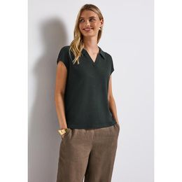 Street One Shirttop mit überschnittenen Schultern pine grove green 38 38 Polo Shirt von Street One