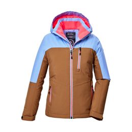 Killtec Funktionsjacke »KOW 353 GRLS JCKT« Wasserdichte Mädchenjacke mit Kapuze, Schneefang und Fleece-Einsatz braun 152 152 Mädchen Funktionsjacke...