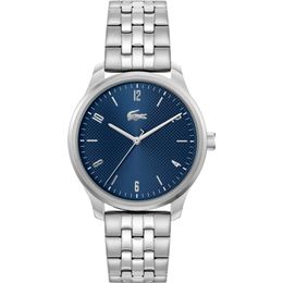 Lacoste Herren Quarzuhr "LISBON", silber, Armbanduhren, Armbanduhr, Herrenuhr, Mineralglas, Edelstahlarmband