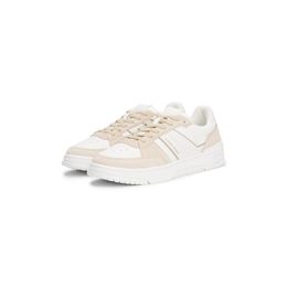 Tommy Jeans Sneaker »TJM CUPSOLE PODS«, Freizeitschuh, Halbschuh, Schnürschuh mit weichem Schaftrand weiß-beige 40 40 Schnürer mit coolen Materialmix