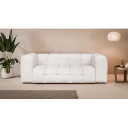 3-Sitzer, B:229cm H:75cm T:110cm, beige, LeGer Home by Lena Gercke, 100% Polyester, Sofas, "TALISHA Designersofa, moderne Steppung, Maße B/T/H: