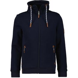 Ragman Sweatjacke Dunkelblau-711 XL5254 XL5254 Hoher Kragen