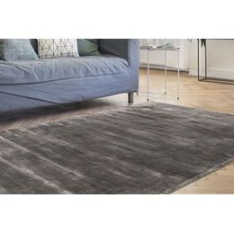 Teppich Padiro, B:160cm H:12mm L:230cm, grau, Bambus, Wohnzimmer, Teppiche, "Village 125"