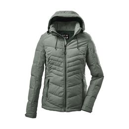 Killtec Steppjacke »KOW 149 WMN QLTD JCKT« Wasser- und windabweisend, atmungsaktiv, abnehmbare Kapuze graugrün 36 36 Jacke in Daunenoptik mit...
